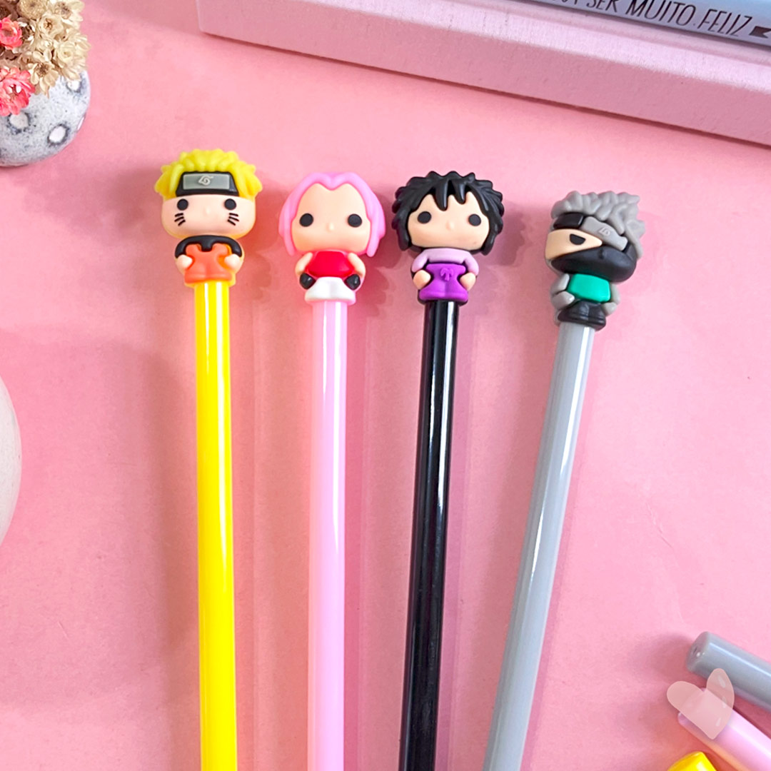 Caneta gel Naruto Shippuden - 4 modelos | Loja Donna Rita